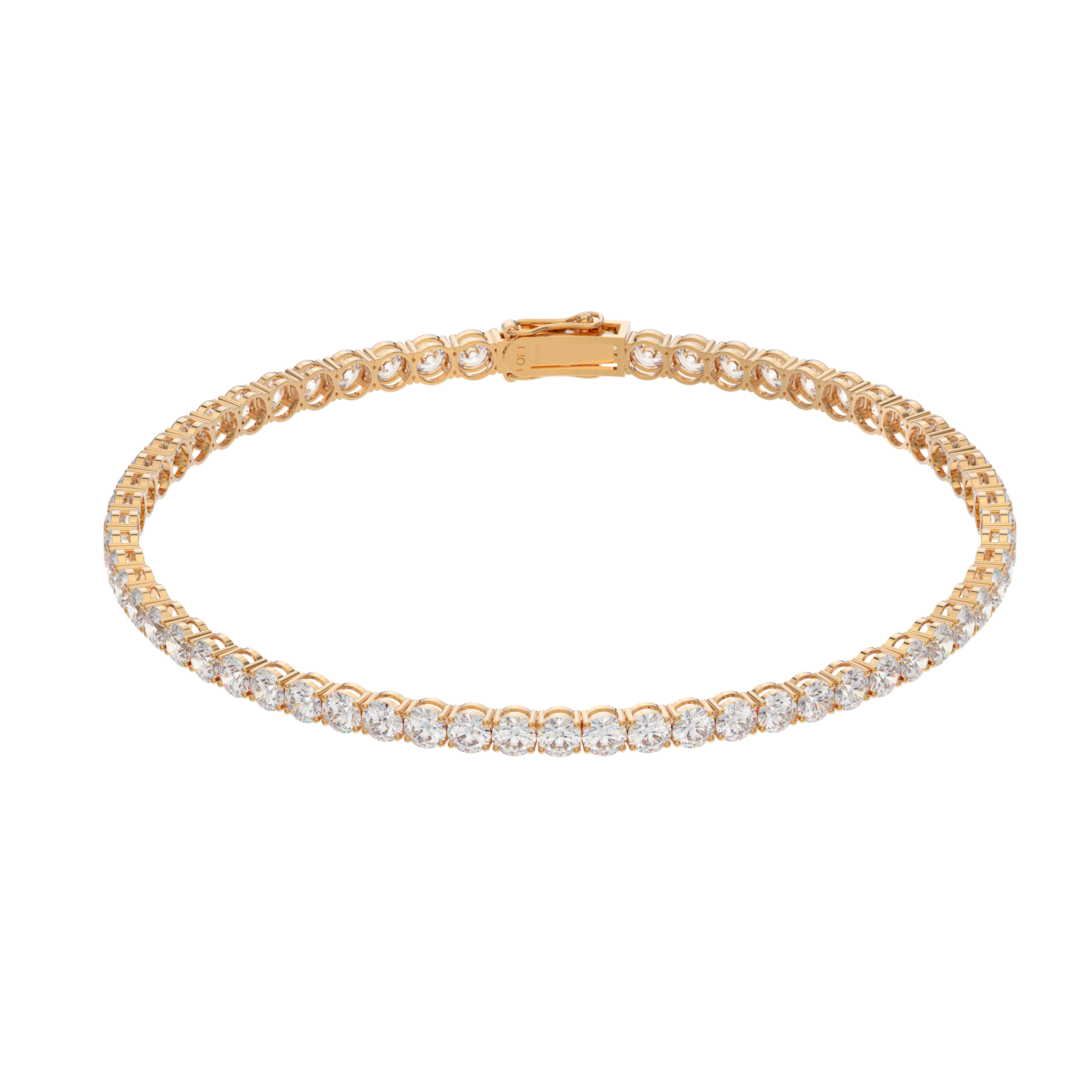Pulseira Riviera - Ouro 18k - Diamantes 3mm 10pts - Loft Masculino